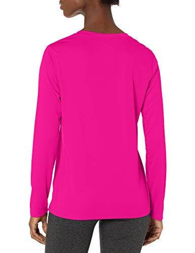 Hanes womens Sport Cool Dri Performance Long Sleeve T-shirt Shirt, Fresh Berry, X-Large US