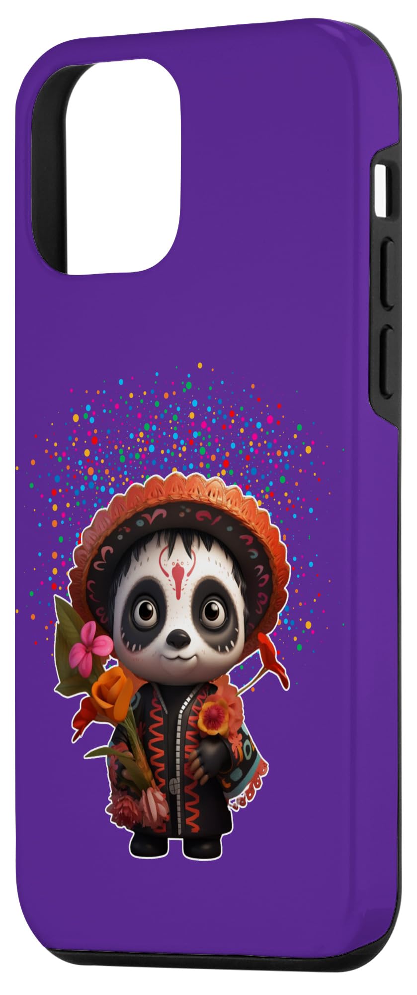 iPhone 12 mini Cute Baby Panda Sugar Skull Dia de los Muertos Calaverita Case