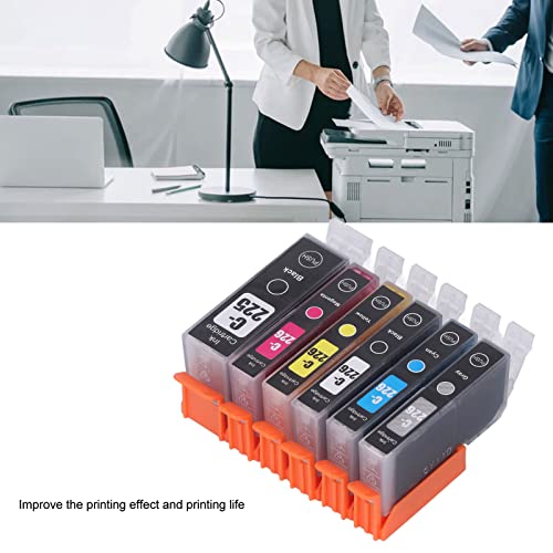 Ink Cartridge ABS Vivid Color Printer Accessories Ink Cartridge Replacement for PIXMA IX6520 IP4820 IP4920 (BK BK C M Y GY 6 Colors)