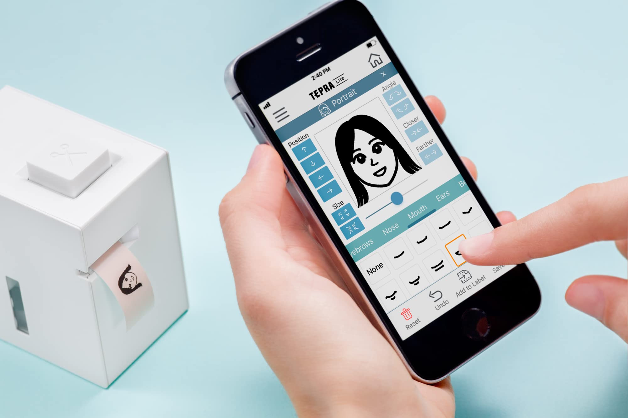 KING JIM TEPRA Lite - Portable Thermal Label Printer from Japan, Easily Operated with a Smartphone