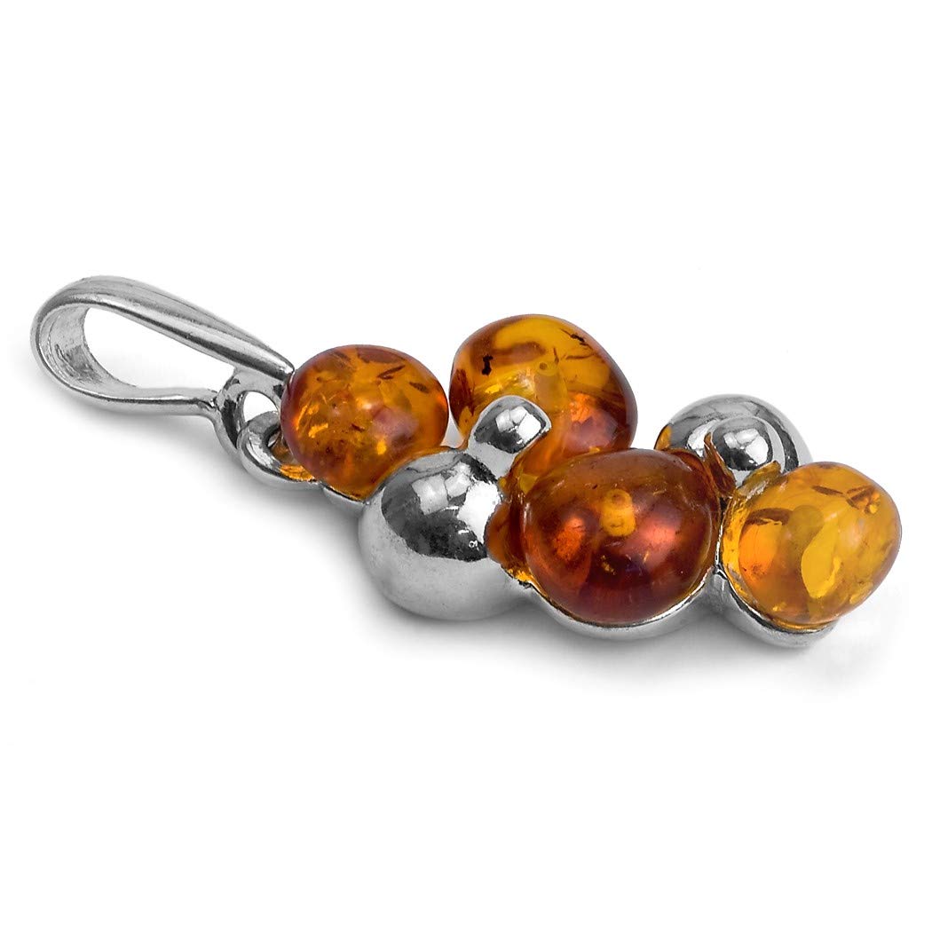 Ian and Valeri Co. Amber Sterling Silver Pendant