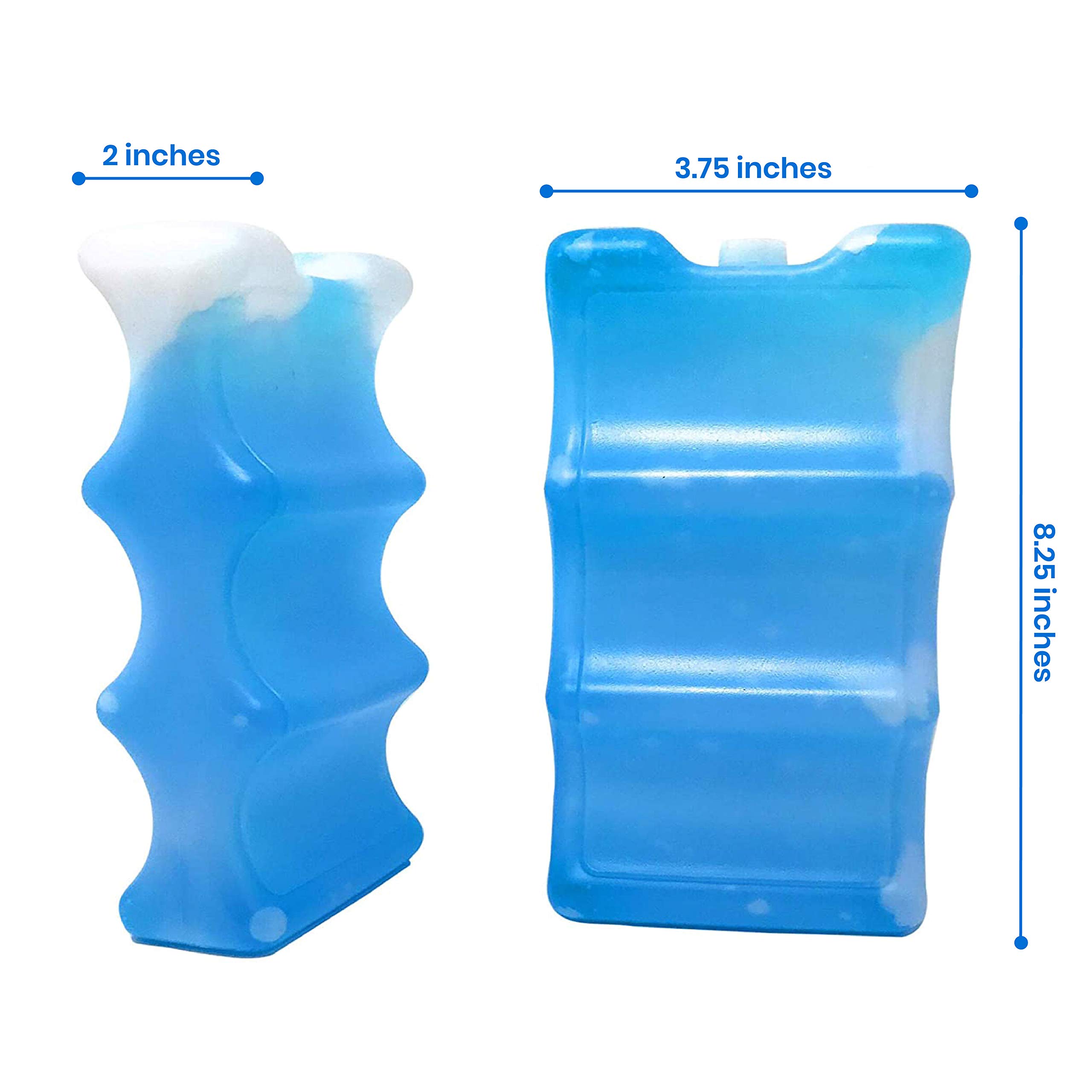 Healthy Packers Ice Packs for Coolers | Can Coolers | Breastmilk Cooler Ice Pack | Long-Lasting Reusable Ice Packs (6 Can - 4 Pack)
