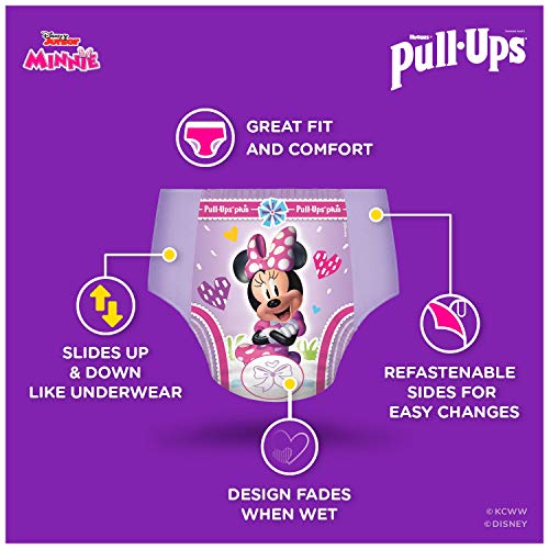 Huggies Pull Ups Learning Designs Big Pack, 2T-3T Girl, 54 Count (Pack of 1)