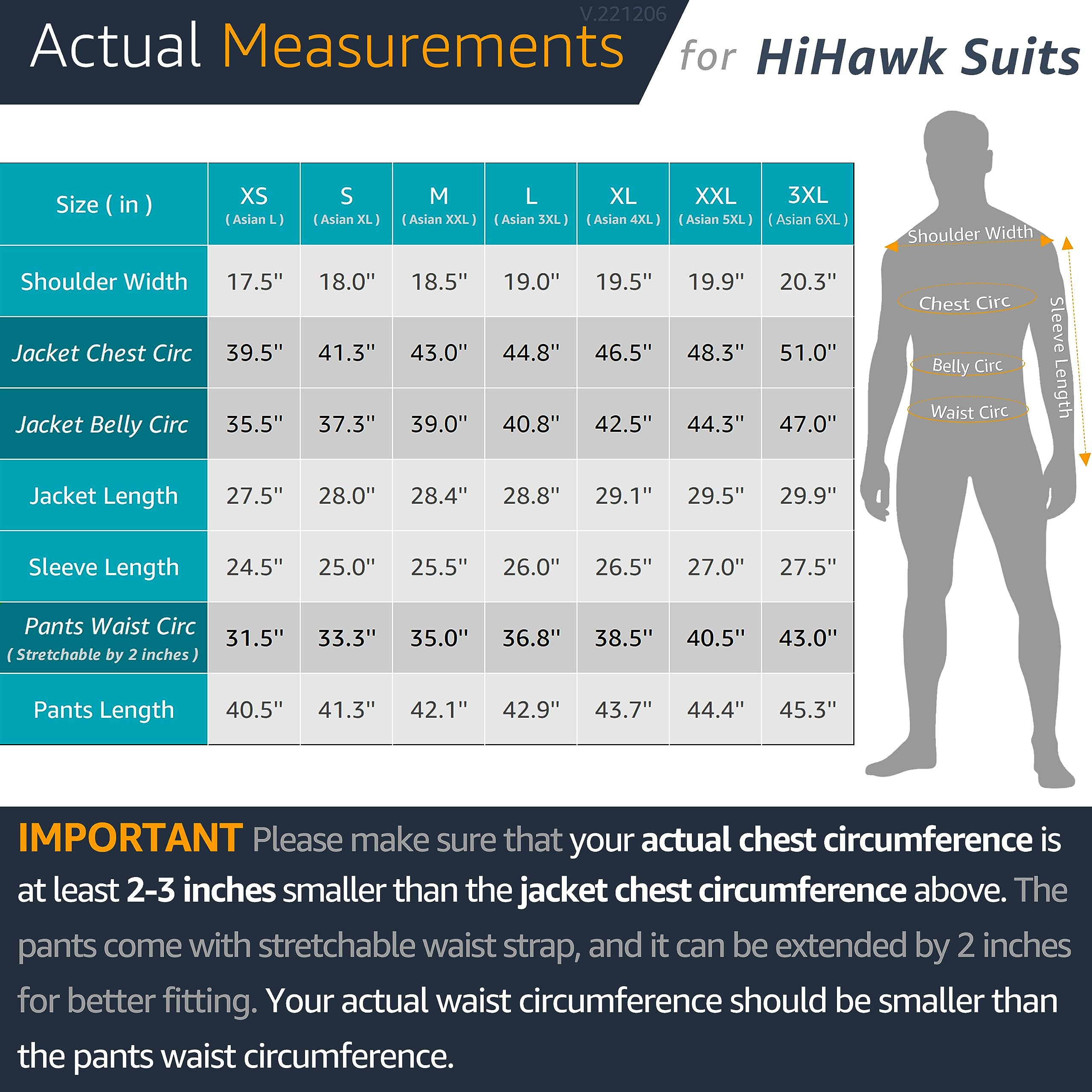 Hihawk Men's 3 Piece One Button Suit, Large White