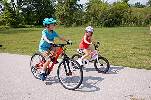 Joey Hopper Kids Bicycle with Training Wheels Pink 12 inch with Tire to Tire