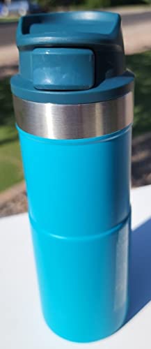 Starbucks Stanley Stainless Steel Trigger Action Vacuum Tumbler 12 FL OZ TEAL