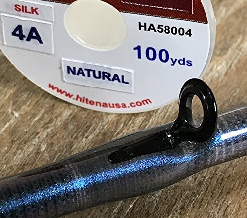 Hitena STWRAP Rod Wrapping Thread - Silk Winding Thread (100yd). Bamboo, Fly, Light Duty Rod, Invisible Wrap