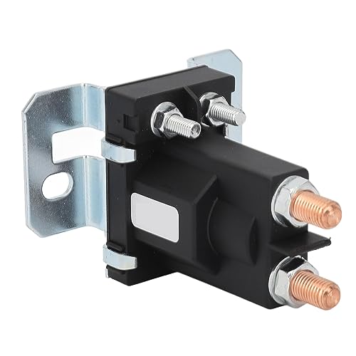Starter Solenoid, Quick Response Sealed Lawn Mower Starter Relay Solenoid 200A Easy to Install Terminal Post Type Long Service Life ABS Brass Forklifts (24V)
