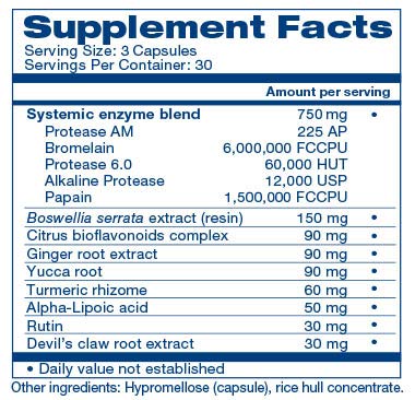 HEAL-N-SOOTHE Natural Joint Support Supplement - Proteolytic Enzymes for Maximum Joint Support and Back Support- 90 count for men and women