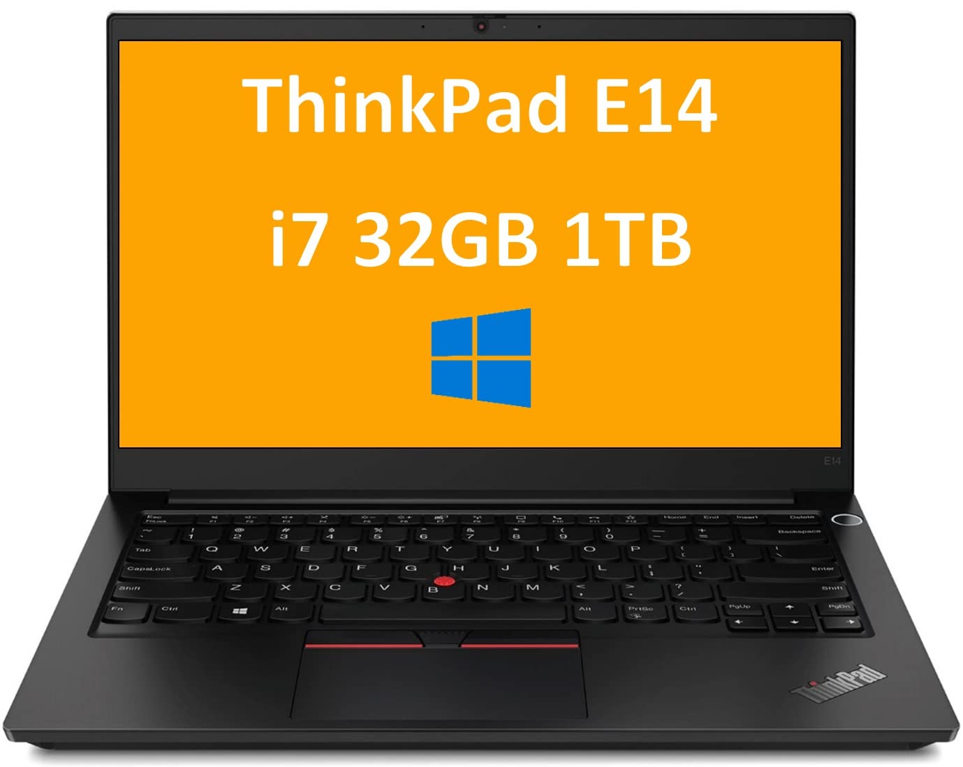 ist computers 2022 Lenovo ThinkPad E14 14" FHD (Intel 4-Core i7-1165G7, 32GB DDR4 RAM, 1TB SSD) Full HD 1080p IPS Business Laptop, Thunderbolt 4, Backlit, Webcam, Fingerprint, Windows 10/11 Pro