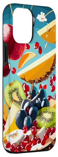 iPhone 14 Pro Max apples, grapes, mango, kiwi fruit, peaches, red cherries Case