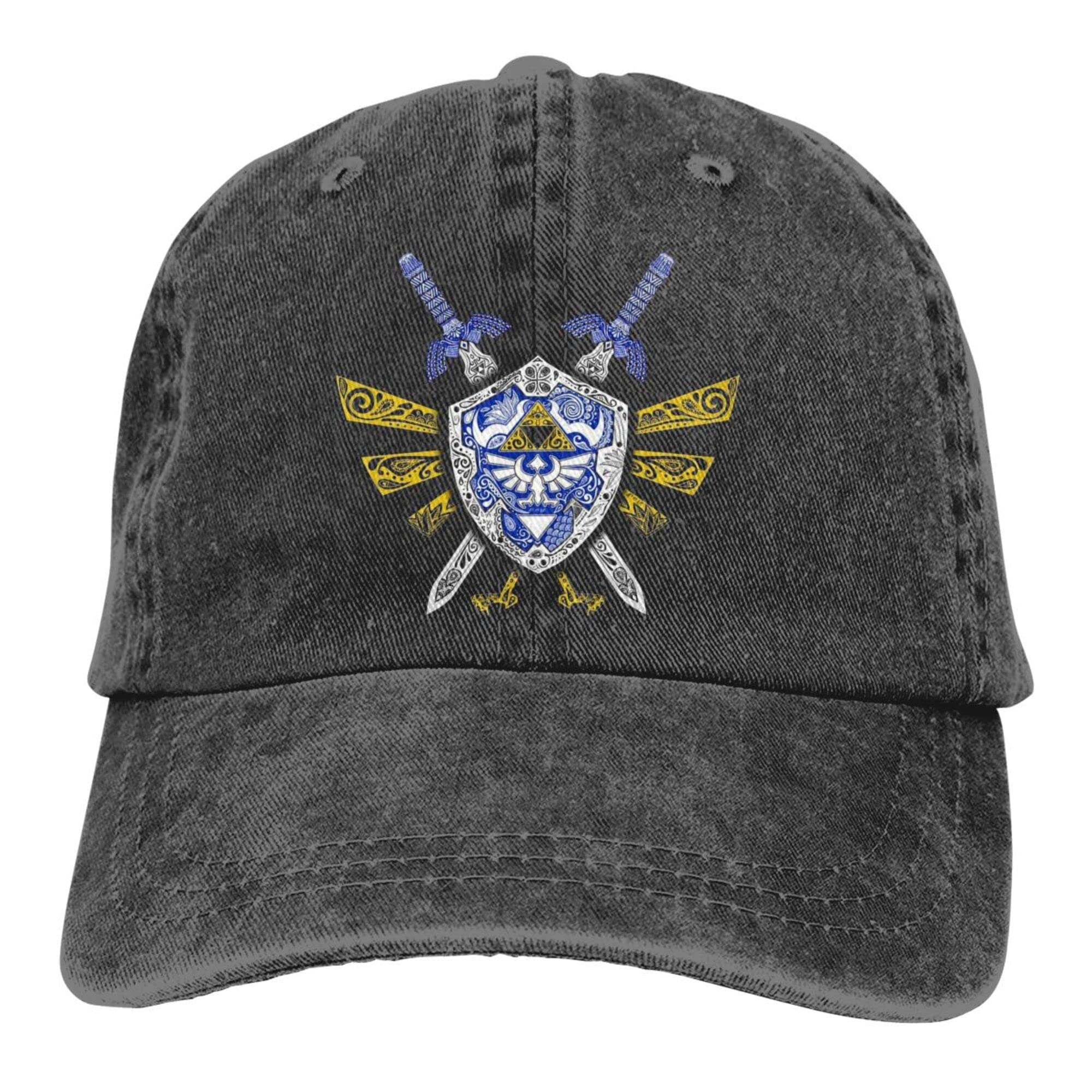 Legend - Zelda Jogger Baseball Hat Funny Sports Hats Trucker Cap Retro Adjustable Magic Buckle Dad Caps Black