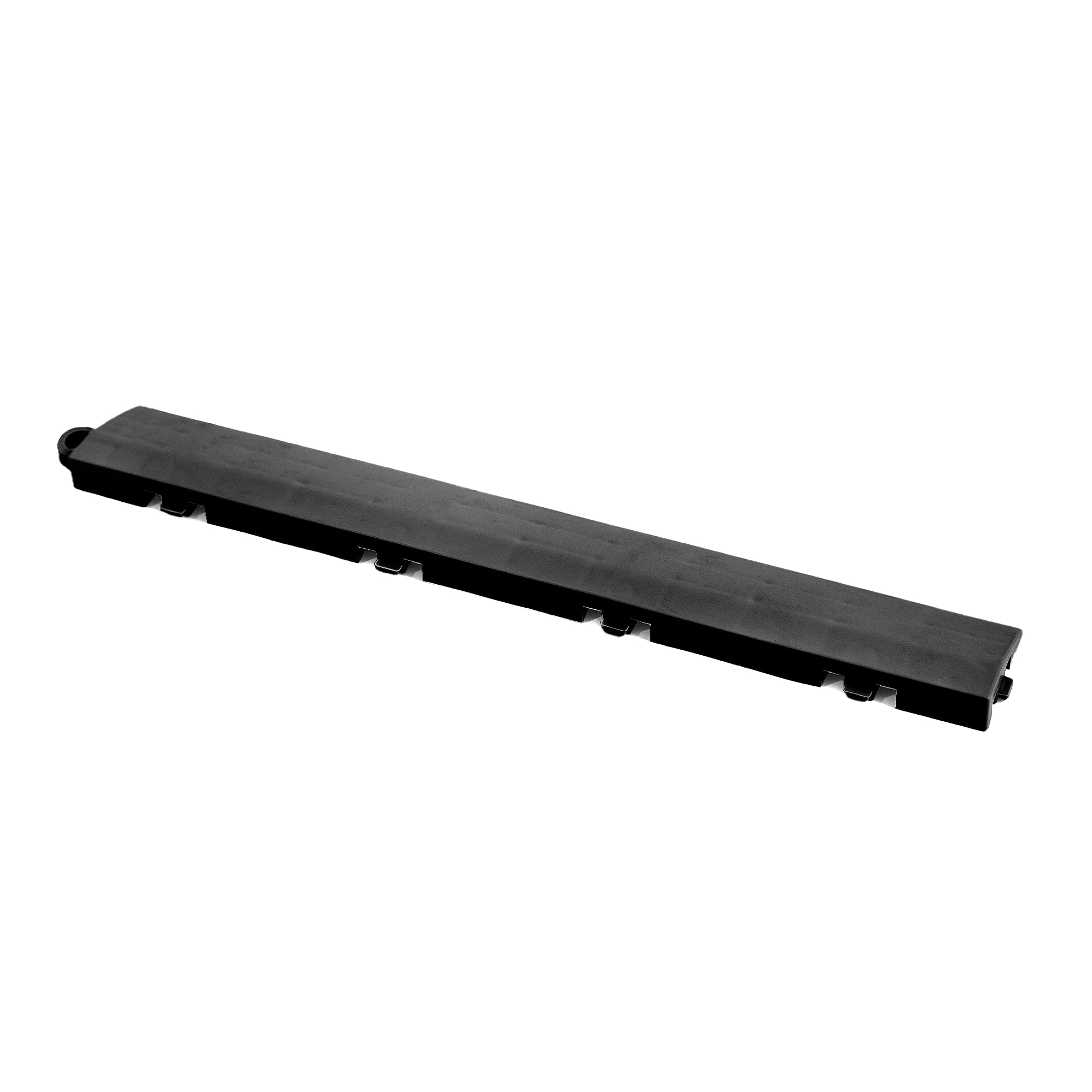 IncStores Edge Pieces for Nitro Interlocking Garage Floor Tiles | Ramped Edges for Our Plastic Floor Tiles to Build Smarter Garage, Workshop, Shed, or Trailer | Black, Male Edge