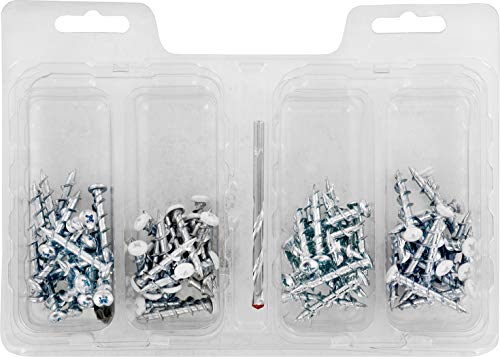 Hillman Group 42073 WALLDOG Screw & Anchor in One Contractor Kit, Pack of 1, 82 Count