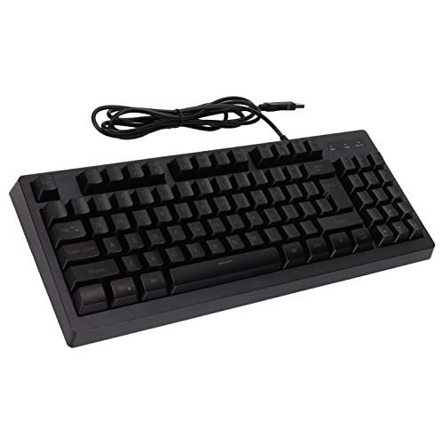 Sanpyl Gaming Keyboard, USB Wired 89 Keys Mechanical Gaming Keyboard with RGB Cool Lighting Effects, FN Combination Shortcut Keys, for Gamer, for Desktop Computer, PC