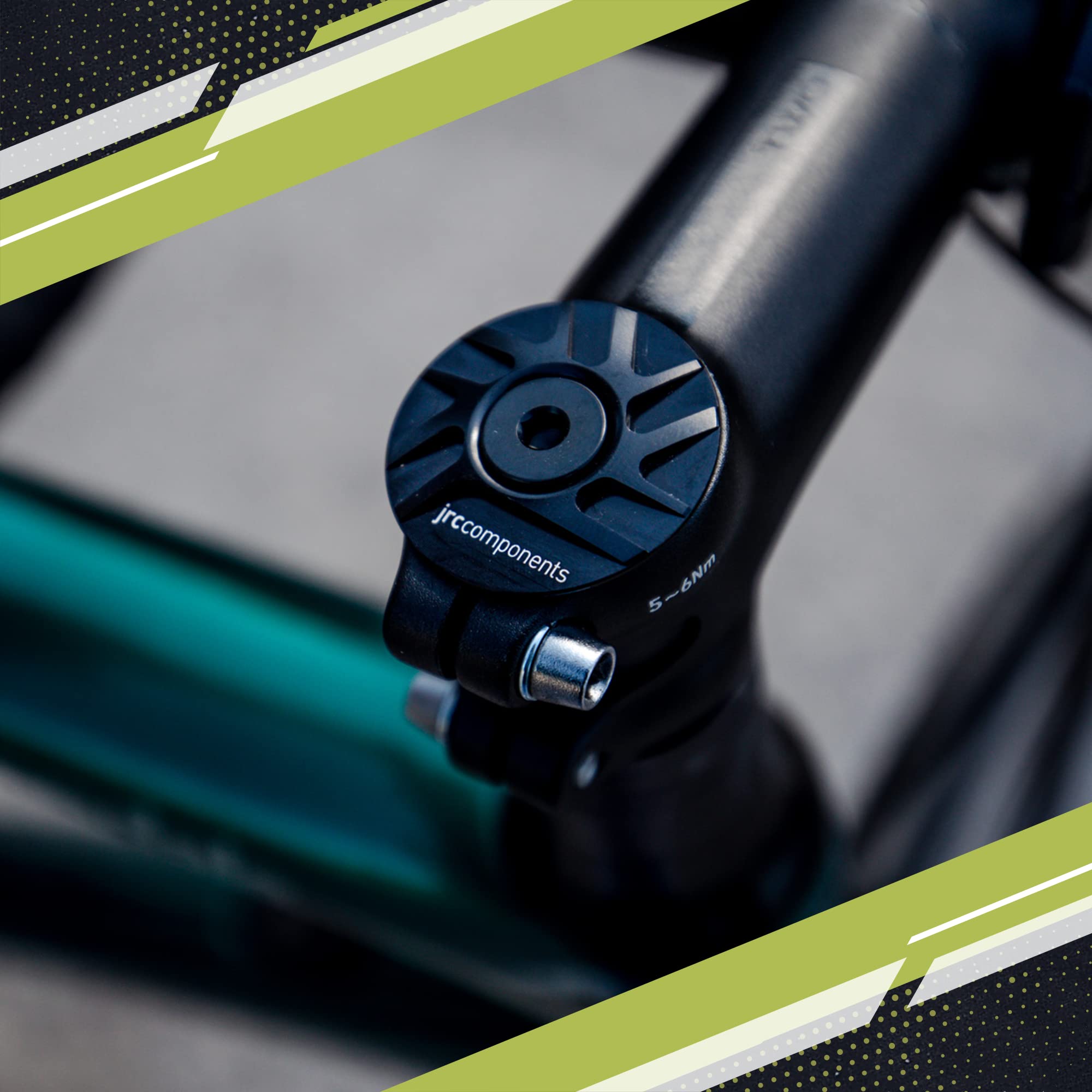 JRC Components Ahead Stem Top Cap Pathway Design | Lightweight 6061-T6 Aluminum Top Cap | Compatible with Road, Gravel & Mountain 1-1/8" Threadless Steerers (Purple)