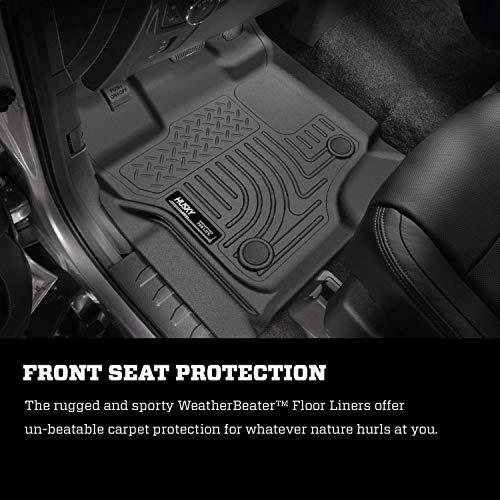 Husky Liners - Weatherbeater | Fits 2015 - 2024 Ford F-150 SuperCab - Front & 2nd Row Liner - Black, 3 pcs. | 94051