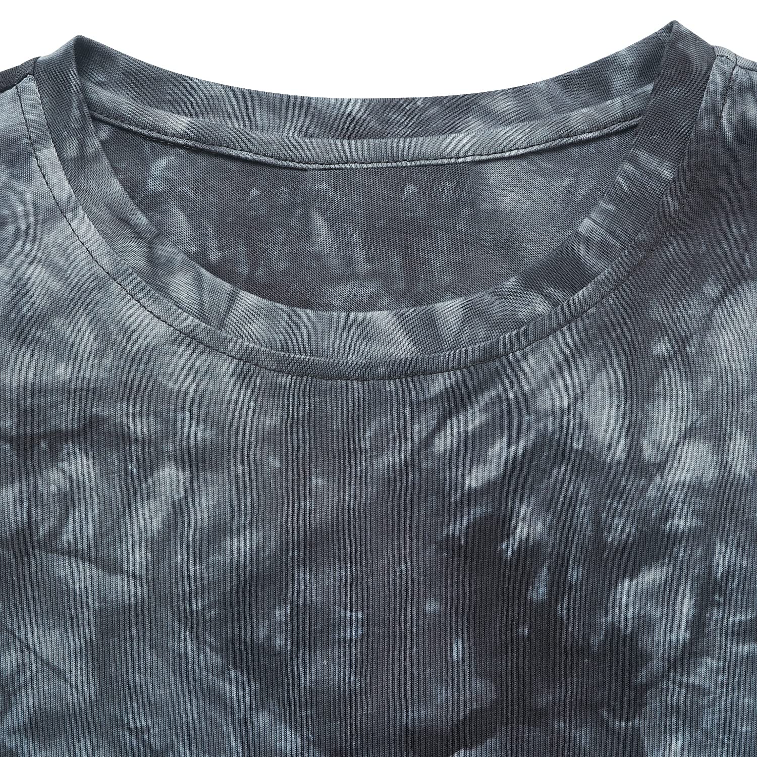 LETAOTAO Mens Tall T Shirts Tie Dye Shirts for Men Extra Long Tshirts Longline Hipster Print Tee for Tall Men