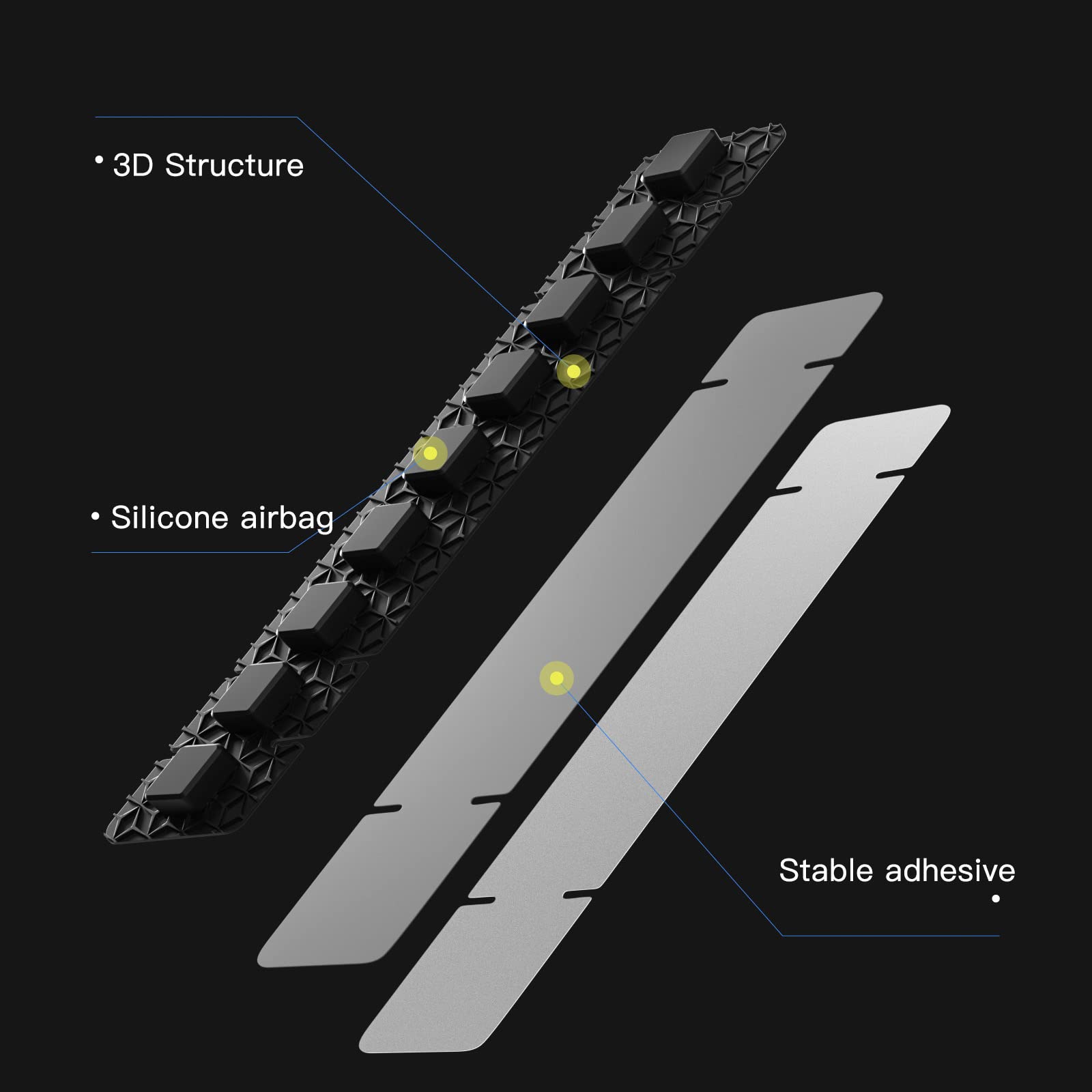 Mountain Bike Downtube Frame Protector, ENLEE Bicycle Chain Stay Protection for BMX (Pad 4, Chain Stay)