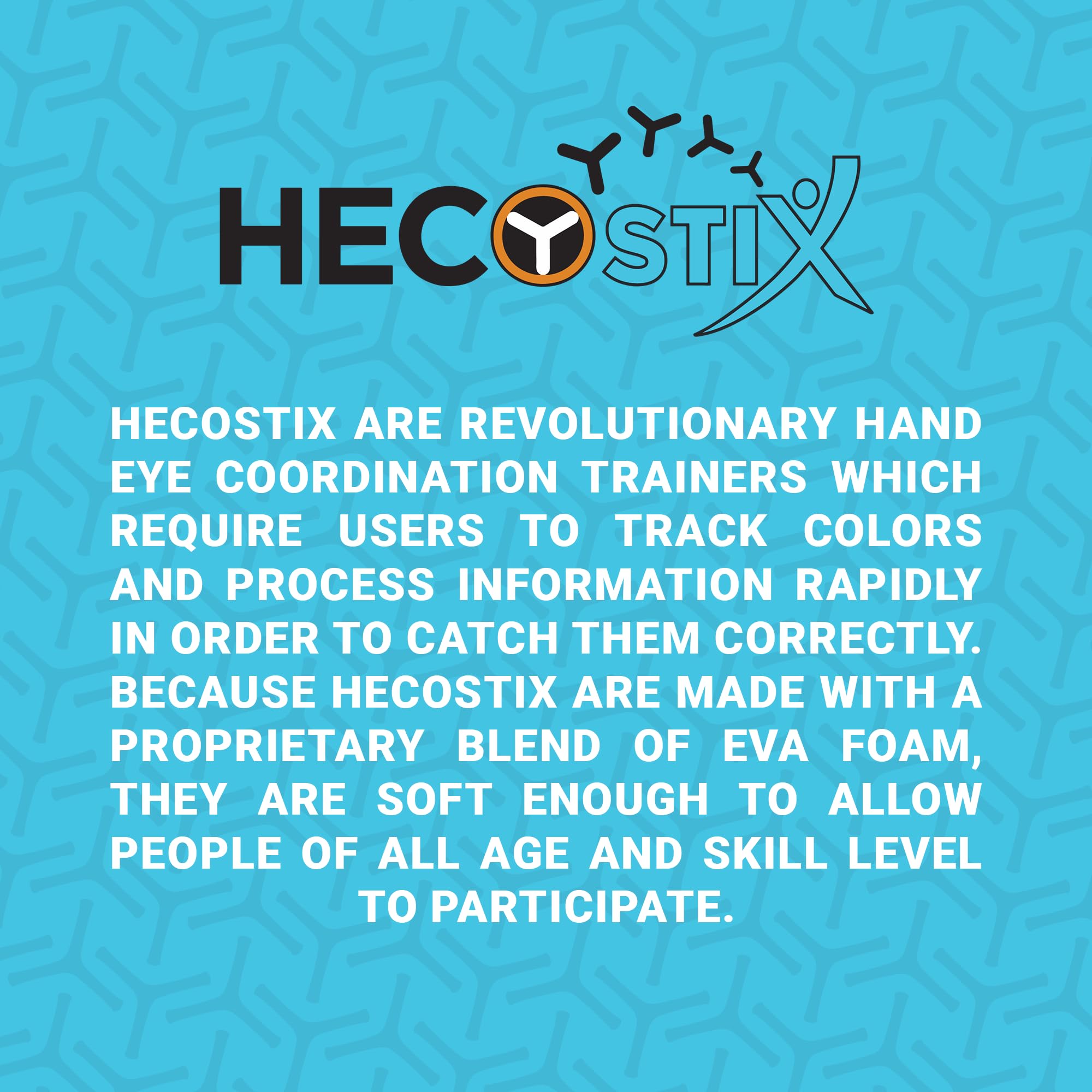 HECOstix - Red White Blue - Hand Eye Coordination & Reaction Speed Training Tool β Improve Sports Performance, Exercise, and Fun for All Ages
