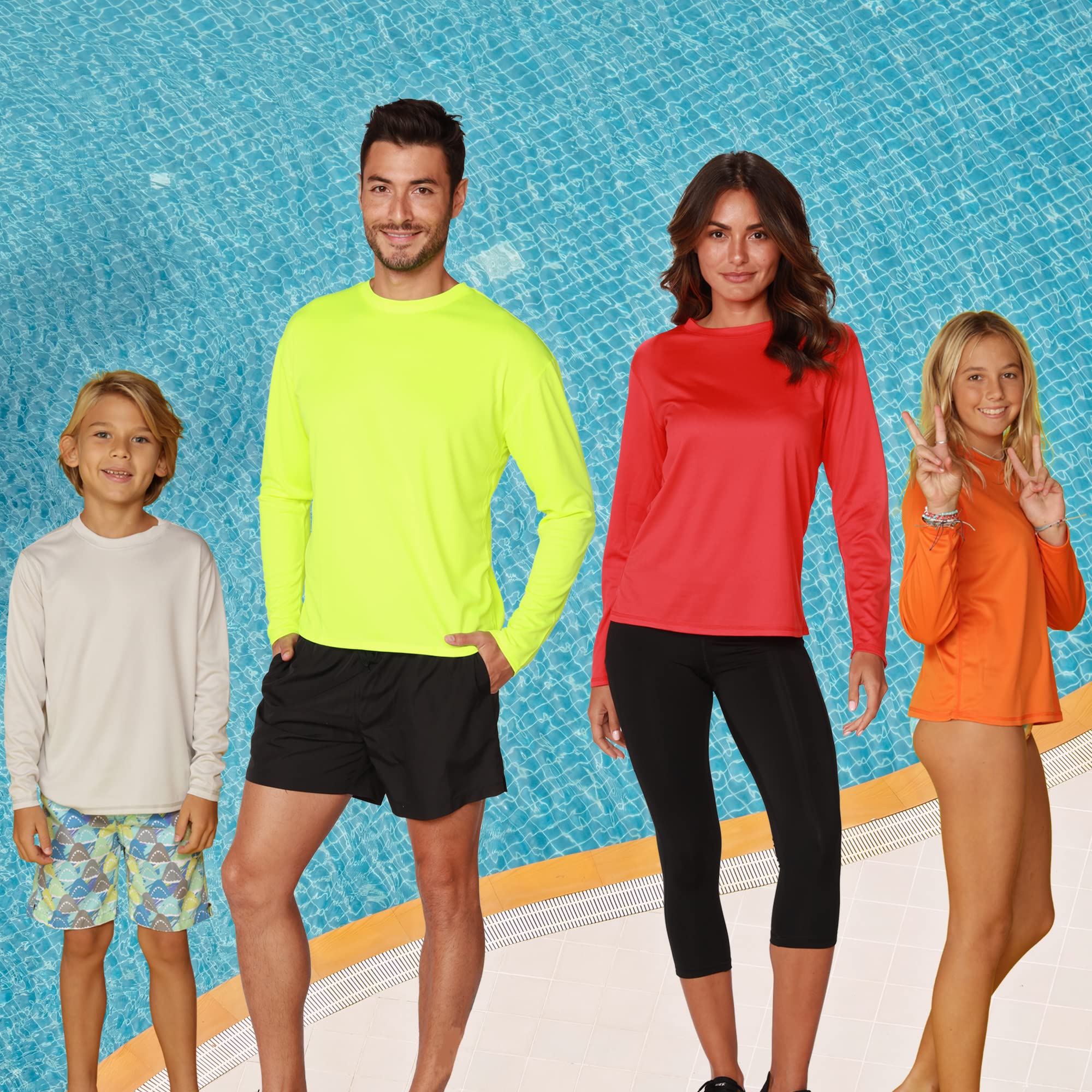 INGEAR Women's Long Sleeve Sun Protection Swim Shirt UV Womens Sun Shirts Rash Guard Black