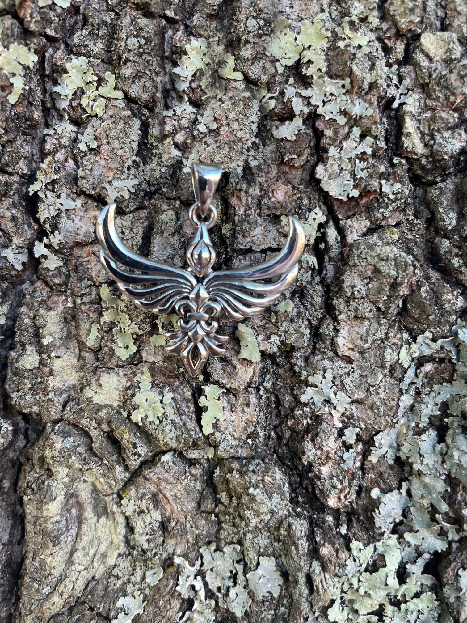 Jewelry Trends Rising Phoenix Modern Style Sterling Silver Pendant