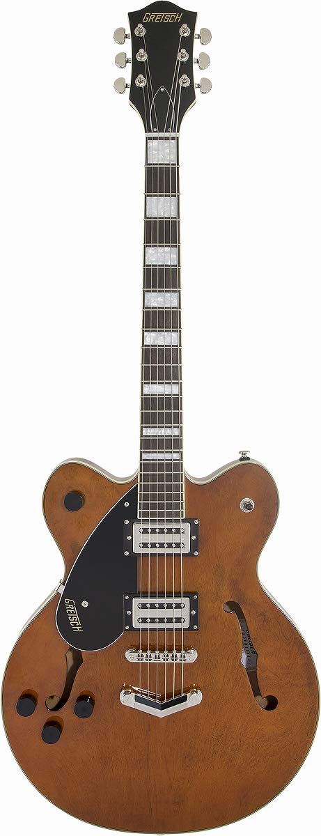Gretsch G2622LH Streamliner Center Block Double-Cut with V-Stoptail, Laurel Fingerboard, Broad'Tron BT-2S Pickups Electric Guitar (Left-Handed, Single Barrel Stain)