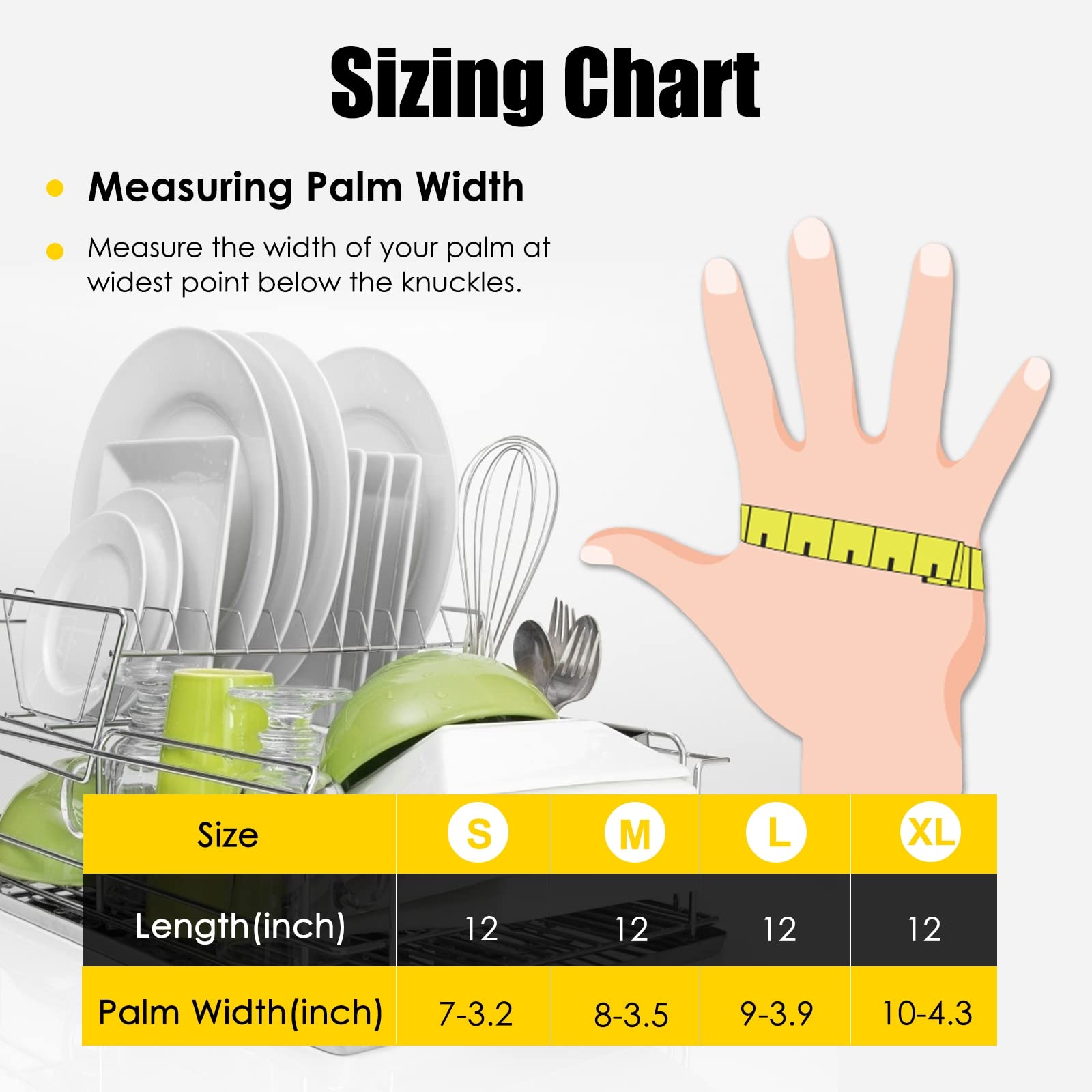 IUCGE Rubber gloves dishwashing 2 Pairs for Kitchen,Cleaning gloves for household Reuseable.(Small,Pink+Yellow)