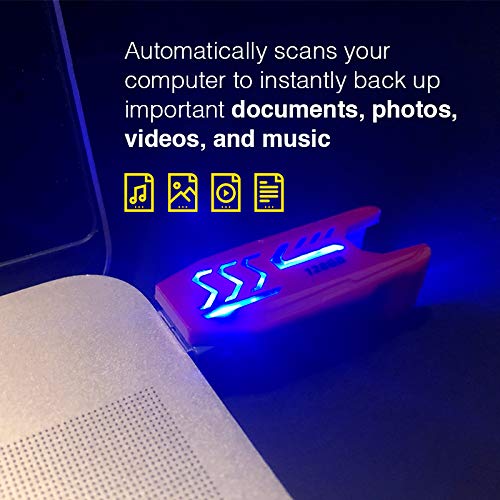 Infiniti Kloud™ 128GB USB 3.0 Flash Drive & Backup Solution - Includes Infiniti Kloud's Super Fast, One-Click Backup Software and USB-C Adapter (Mac and PC Compatible)