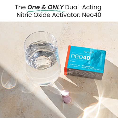 humanN Neo40 Daily Heart & Blood Circulation Supplements to Boost Nitric Oxide - Supports Blood Pressure - from Maker of SuperBeets -Includes 30 Dissolvable Tablets - Tasty Fruity Flavor