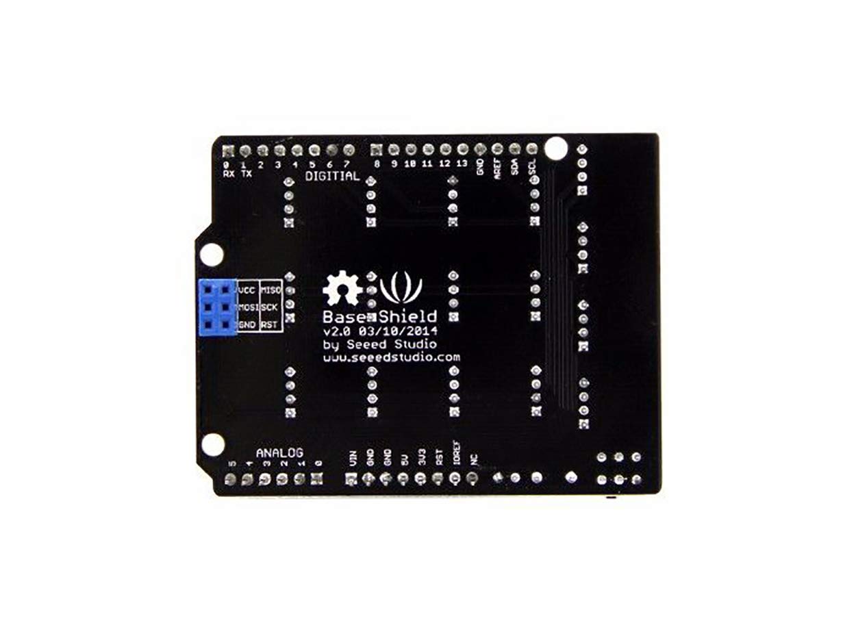 Iunius Seeed Studio Base Shield V2 with 16 Grove Connectors Analog Digital UART I2C for Sensors and LEDs Onboard Power Toggle Switch