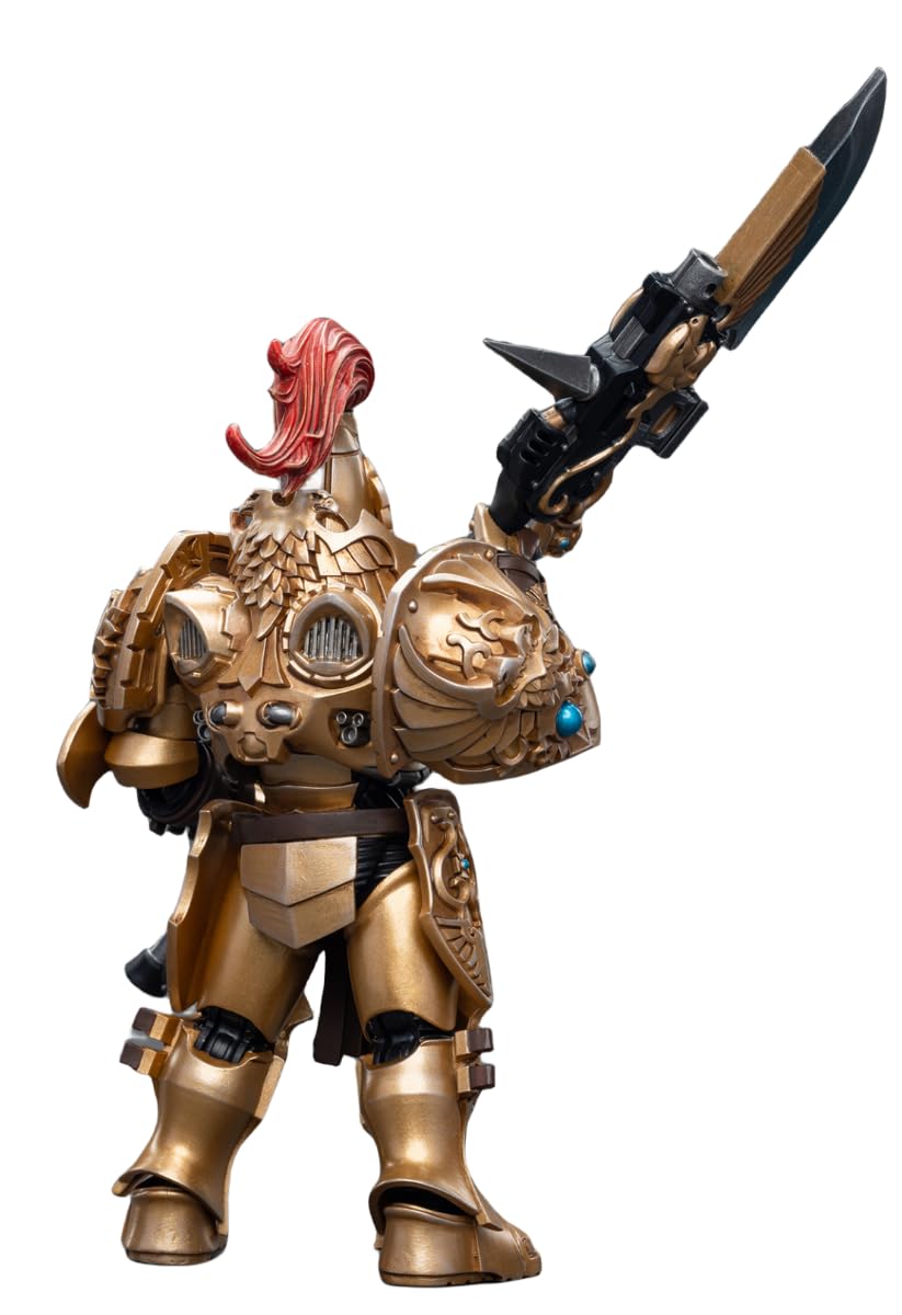 HiPlay JoyToy Warhammer 40K Collectible Figure: Adeptus Custodes Custodian Guard with Guardian Spear 1:18 Scale Action Figures JT7806 (Guard with Guardian Spear)