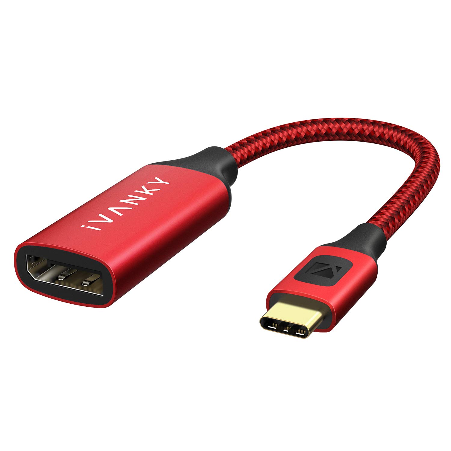 iVANKY USB C to DisplayPort Adapter, 4K@60Hz Type C to DP, Compatible with MacBook Pro 2016,MacBook Air 2018,iMac 2019,Dell XPS 15, Samsung Galaxy S20/S10/S9, and More