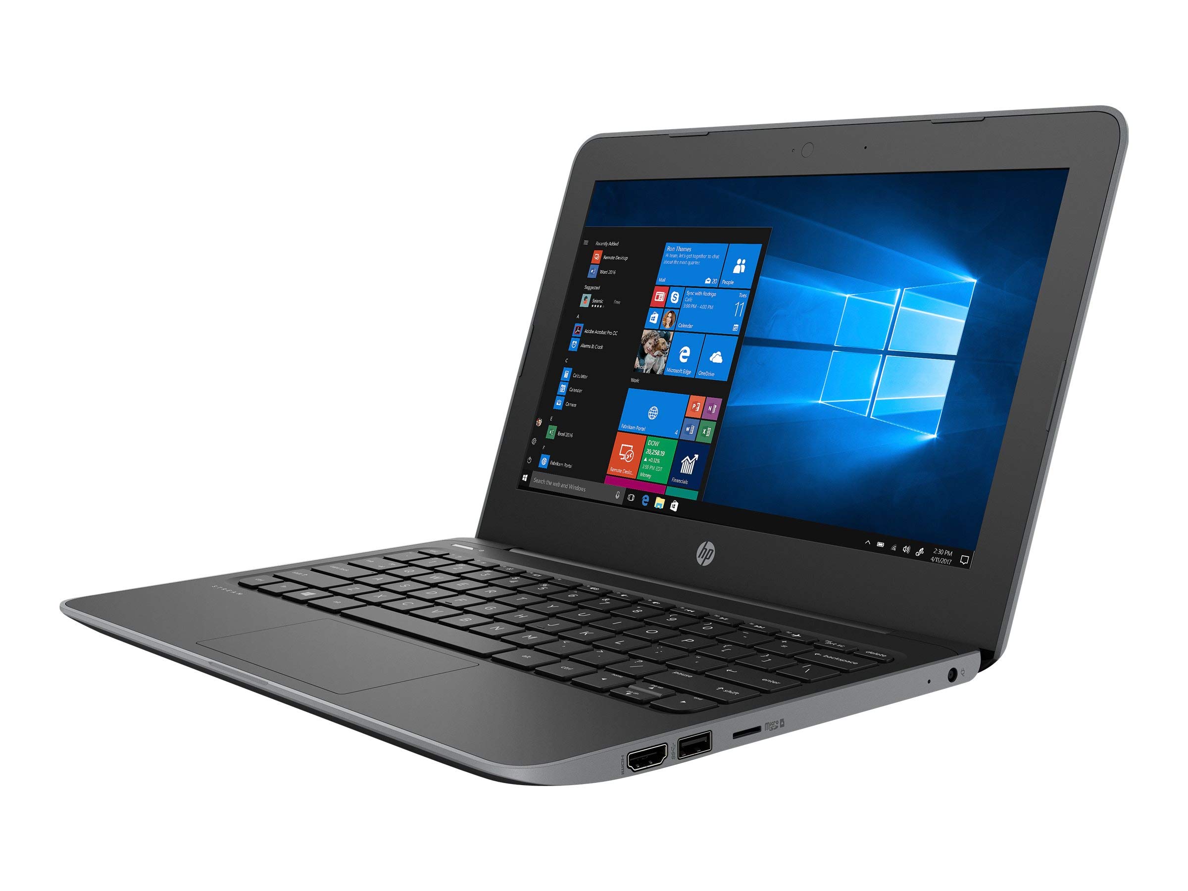 HP Stream 11 Pro G5 11.6" Notebook - 1366 x 768 - Intel Celeron N4000 Dual-core (2 Core) 1.10 GHz - 4 GB RAM - 64 GB Flash Memory - Intel Chip - Windows 10 Pro - Intel UHD Graphics 600 - English