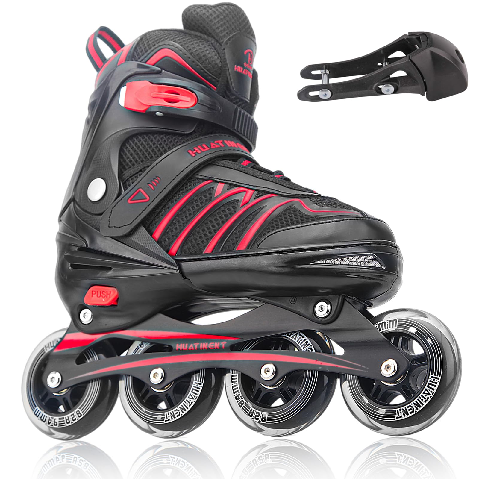 Huatinent Adjustable Inline Skates for Women and Men, Men Roller Skates for Adult Female Male with Brake, Patines para Mujer for Youth Teens Boys and Girls