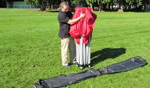 Impact Canopy Roller Bag for Pop Up Canopy Tent, Wheeled Storage Bag with Handles for 10 x 20 Canopy - Roller Bag Only, Black