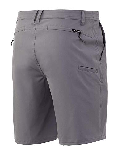 Huk Men's Reserve 20" Quick-Drying Performance Fishing Shorts with UPF 30+ Sun Protection, Sharkskin, 28