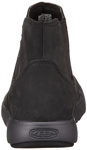 KEEN Women's Elena Pull OnâŻWaterproof Chelsea Boot, Triple Black/Black, 7.5