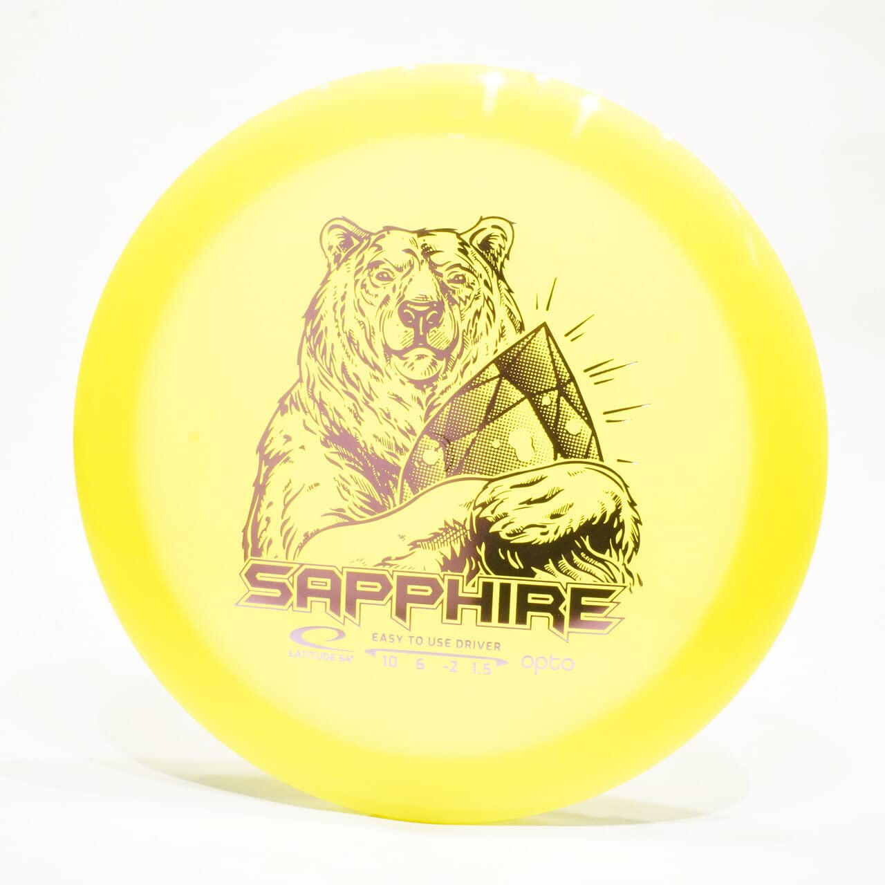 Latitude 64 Sapphire (Opto) Driver Golf Disc, Pick Weight/Color [Stamp & Exact Color May Vary] Orange 160-166 Grams