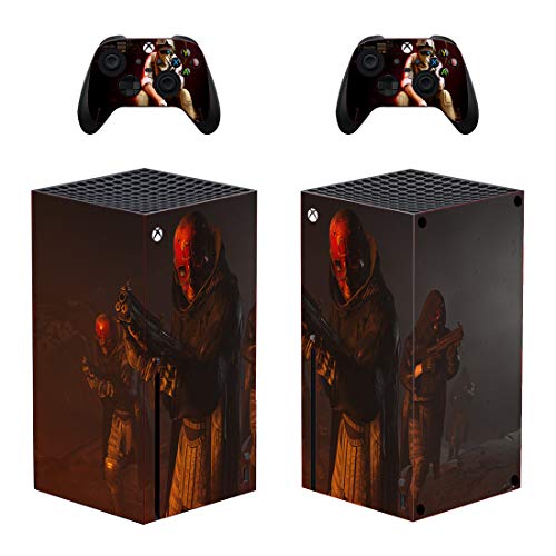 KAJAL MANI X-box-One-Series X Skin Set Battle spiner HD Printing Faceplate Protective for Console, Controller Skin Decal