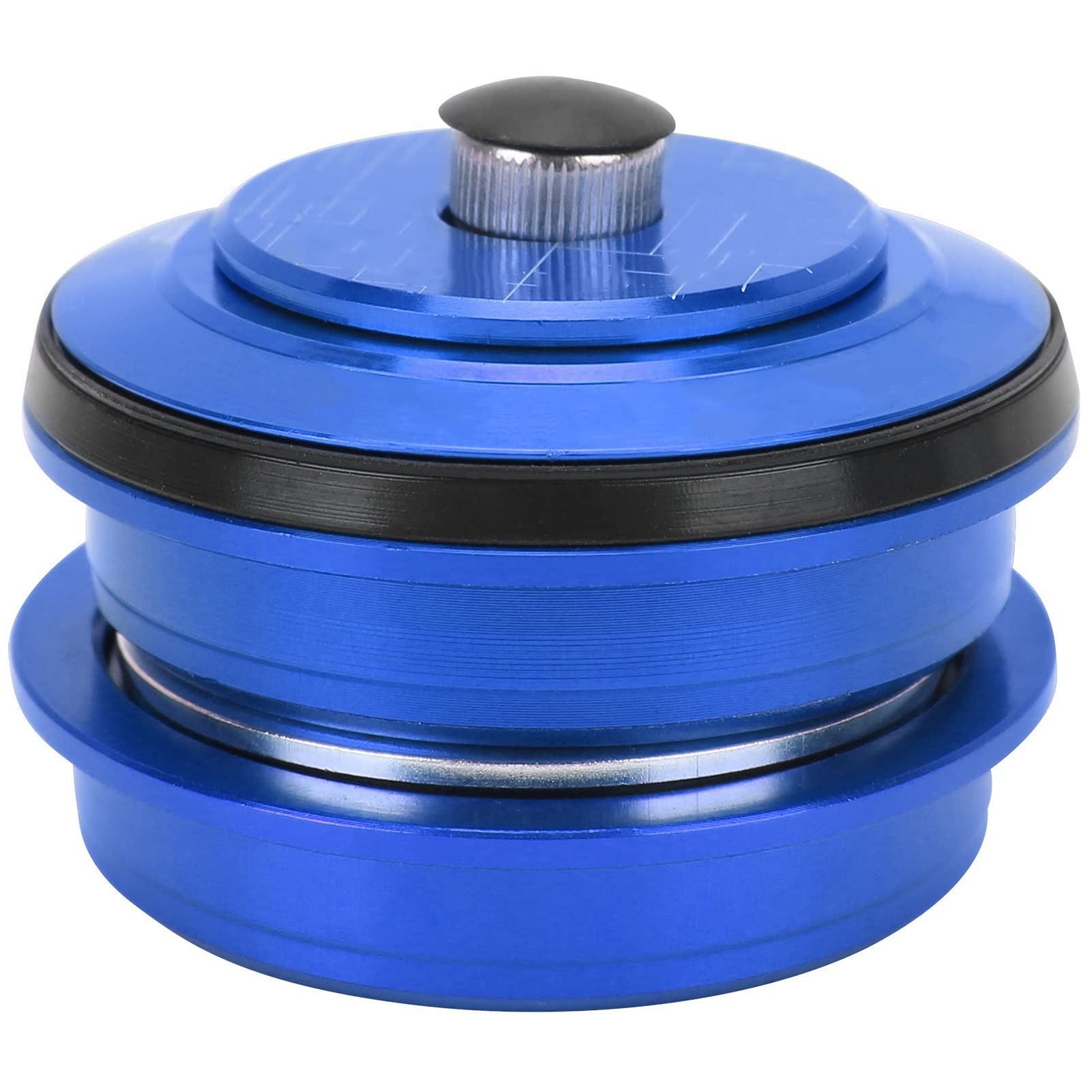 Keenso Headset Bearings, Aluminum Alloy 44mm/1.7in Mountain Headset Front Fork Headset Headset Bearings Replacement(Blue)