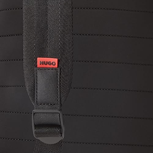 HUGO Men's Square Logo Nylon Backpack