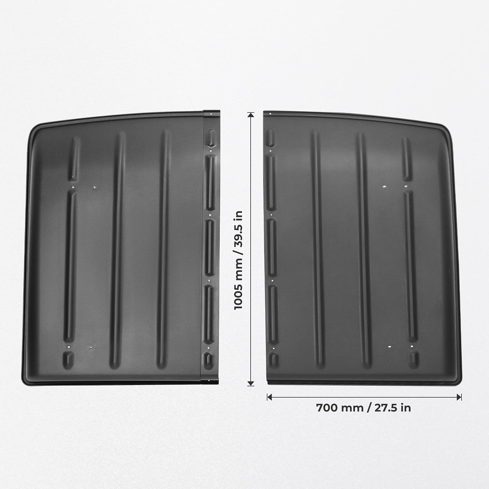 Kemimoto Mule 600 610 Roof Compatible with Kawasaki Mule 610 600 4X4 SX 4X4 2005-2022 Plastic Roof Top, Replace OEM #KAF600-005B