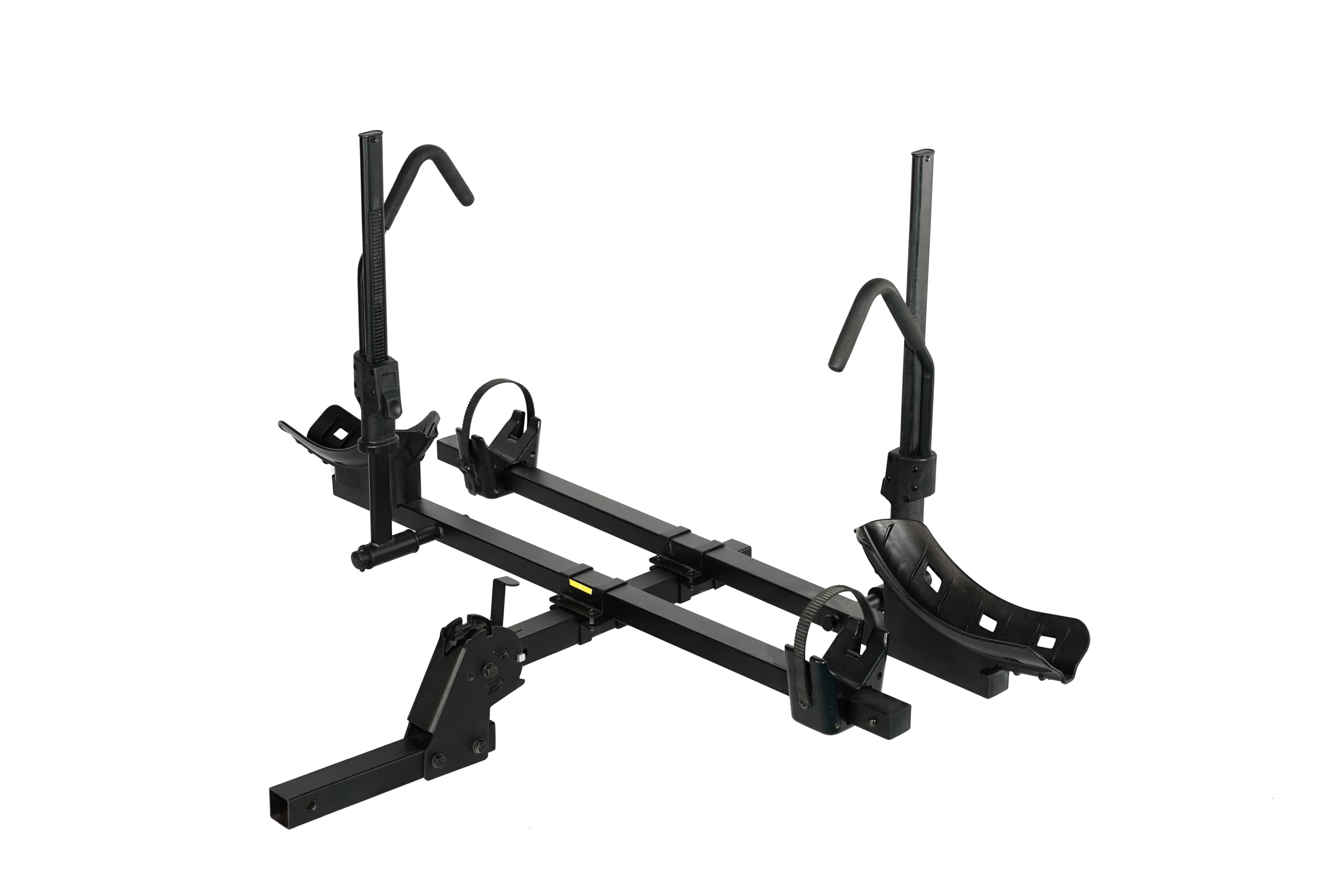 LaVelo 2'' Hitch Bike Rack for 2 / Ebikes Ratchet Arms, Smart Tilting Easy Access to Trunk Bikes x 72 lbs (144 Total) Extra Loading Capacity black
