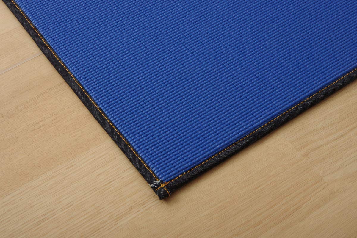 IKEHIKO Non Slip 1/4-Inch Tatami Yoga Mat, Japanese Tatami Mat, Natural Relaxing Scent, Perfect for Pilates, Meditation, Made in Japan (Joy RE)
