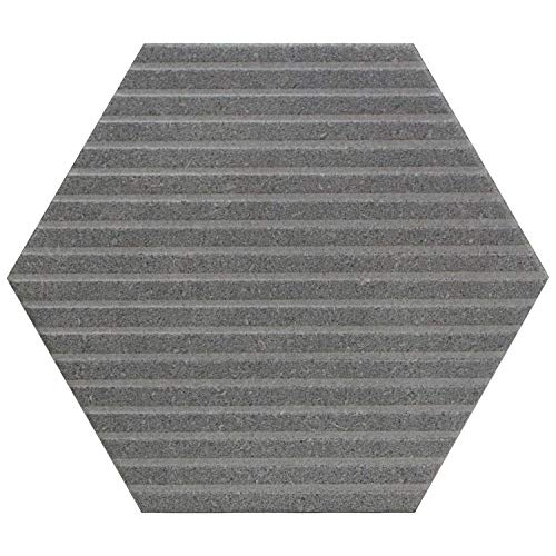 Ivy Hill Tile Sanskrit Deco Gray Hex Matte Porcelain Floor and Wall Tile Sample