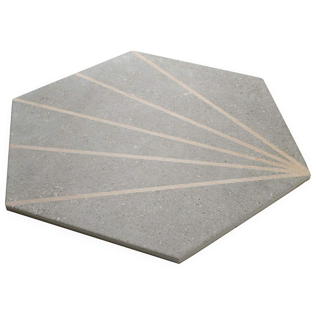 Ivy Hill Tile Klyda Beams Gray 3 in. x 6 in. Matte Porcelain Floor and Wall Tile Sample