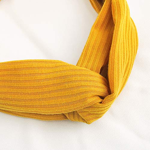 JOYOYO Headband with Buttons for Face Mask,10Pcs Nursing Headbands with Buttons for Mask,Headbands for Women Knotted Boho Stretchy Hair Bands,Work out Elastic Headband for Women,Doctors Saving Ears