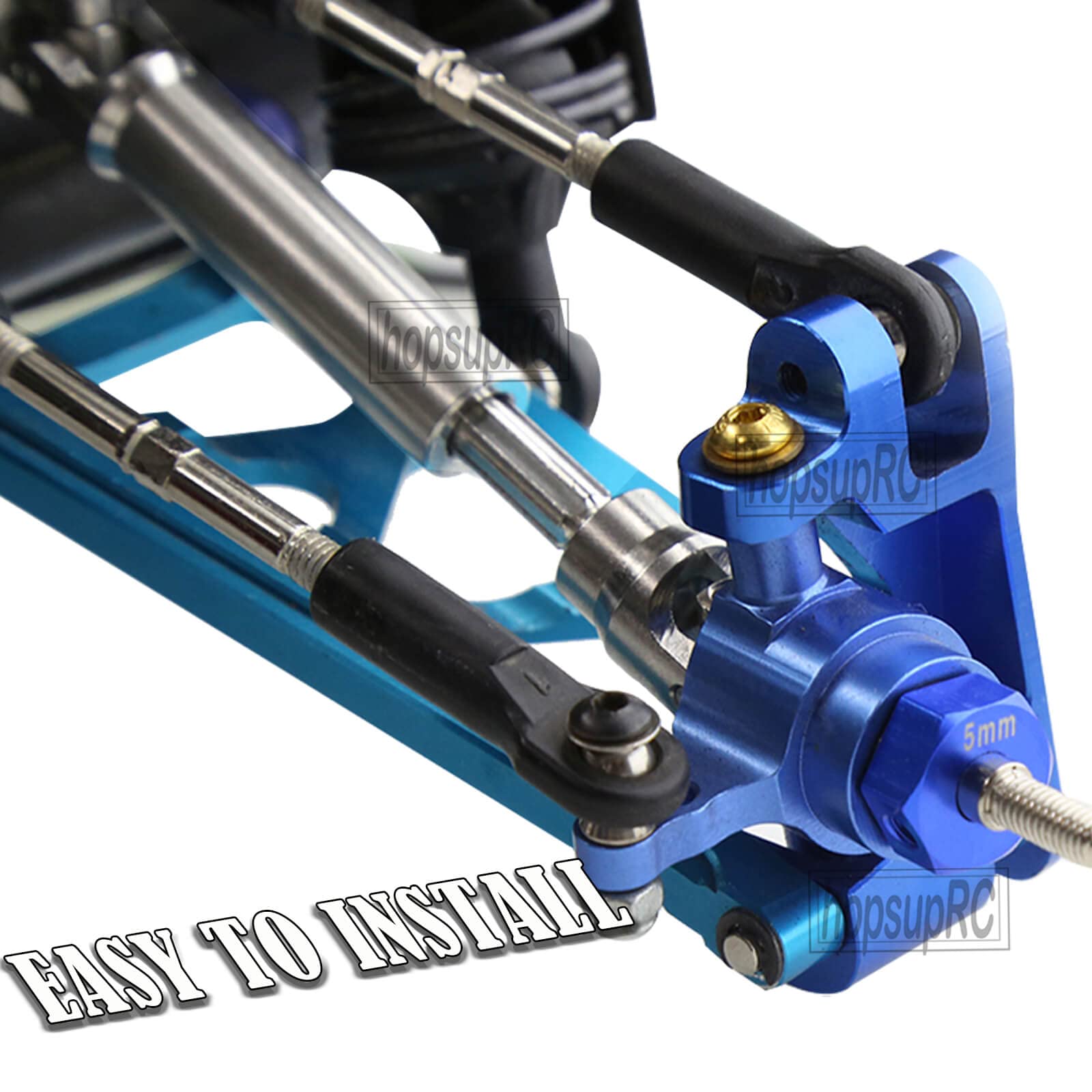 hopsupRC Stainless Steel Rear Drive Shaft CVD & Front Axles Upgrades Part for 1/10 Slash 2WD VXL/Rustler 2WD VXL/Stampede 2WD VXL/Hoss 2WD VXL (Upgrades More Powerful) Silver