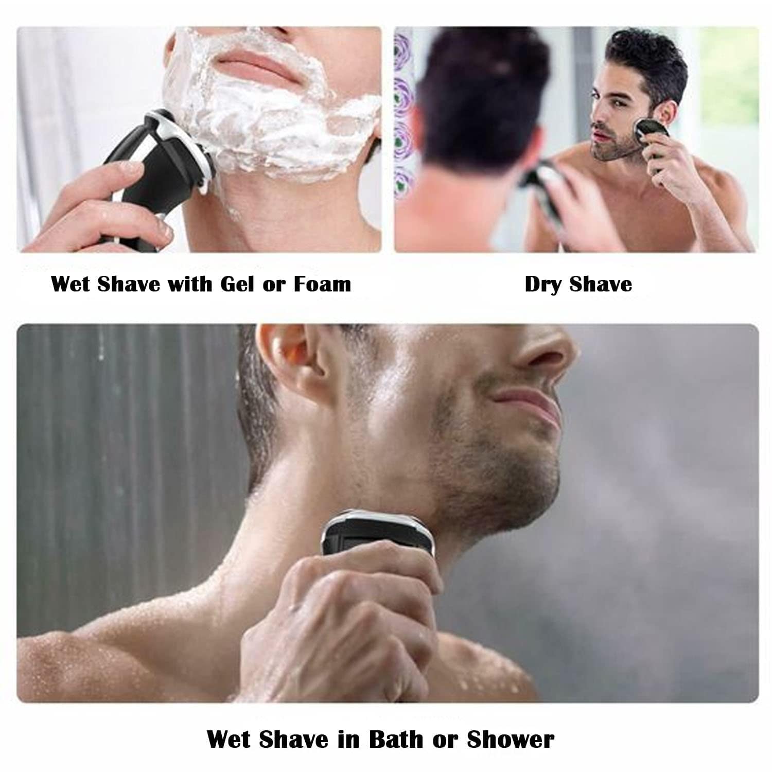 Suleto SH60/72 Replacement Head Blades Compatible with Philips Series 6000 Razor, Sh60 Replacement Head Compatible with Norelco Series 6000 Shaver, W/Brush for S6880/81, S6810/82, S6850/85, S6xxx
